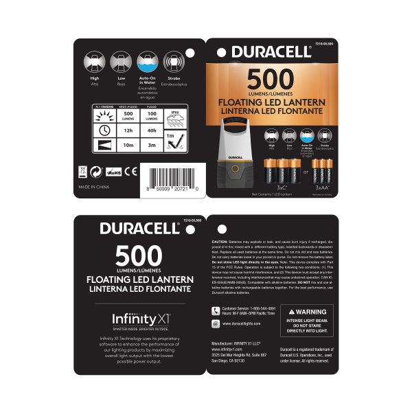 Duracell Farol 500 Lumen de Flotación – SANFIL